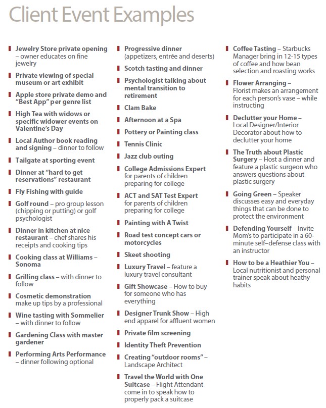 AIS: Client Event Examples - Altius Learning